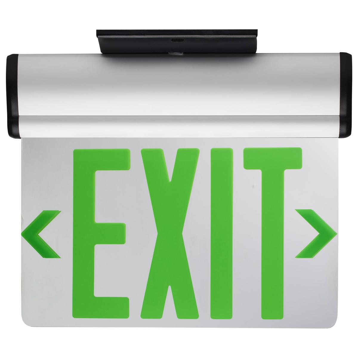 Green (Mirror) Edge Lit LED Exit Sign