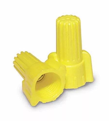 Yellow Winged Wire Connector 500pc | Green Lighting Wholesale, INC