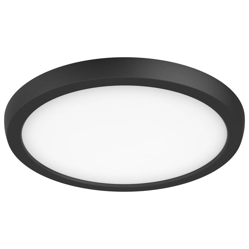 13W; 9in; LED Fixture; CCT Selectable; Round Shape; Black
