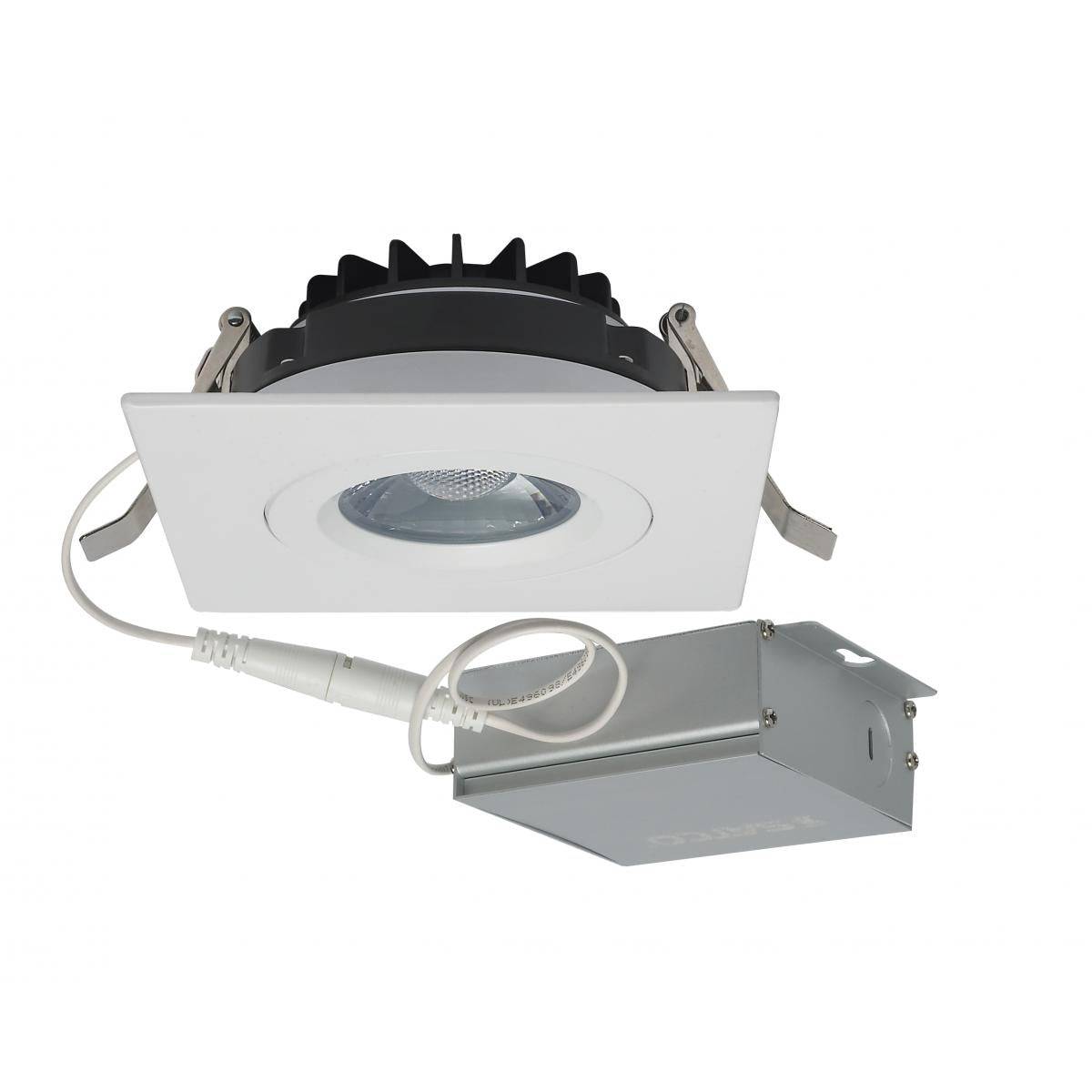 12 watt LED Direct Wire Downlight; Gimbaled; 4 inch; 3000K