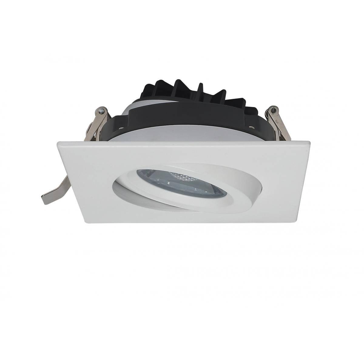12 watt LED Direct Wire Downlight; Gimbaled; 4 inch; 3000K